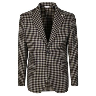 Manuel Ritz Hahnentritt Jacke - - Jackets - Herren - Mehrfarbig - 2XL