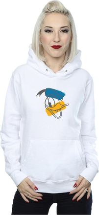 Disney Donald Duck Head Kapuzenpullover f&uuml;r Damen (Wei&szlig;)