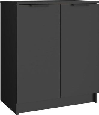 Les Tendances Armoire à chaussures Noir 59x35x70 bois dingénierie