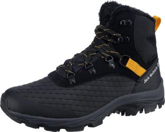 Jack Wolfskin Herren Snowcrawler Texapore Mid M Schneestiefel, Black Burly Yellow, 47 EU