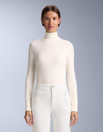 Oysho T-shirt de premi&egrave;re couche sans coutures en laine m&eacute;rinos - &Eacute;cru p&acirc;le-Neutre