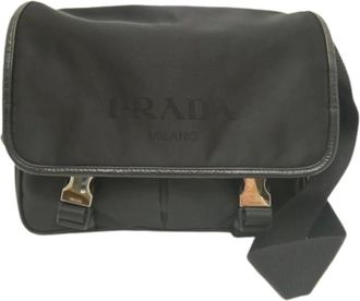 Prada Sac bandouli&egrave;re Saffiano Pre-owned - Homme - Pre-owned - Noir - Taille: ONE Size