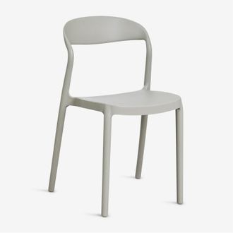 Sklum Pack de 2 chaises de jardin empilables en polypropyl&egrave;ne Brenza SKLUM Vert Kaki