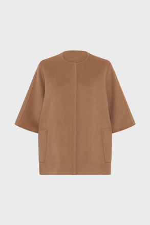 Gerard Darel Manteau court r&eacute;versible en laine fine - PRISSY - Paille