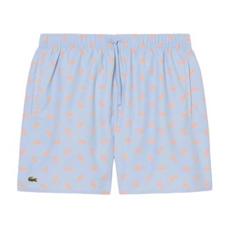 Lacoste Badeshorts mit Krokodil-Print- mittlere L&auml;nge - - Swimwear - Herren - Blau - M