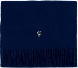 Faguo Echarpe en laine bleu fonc&eacute;