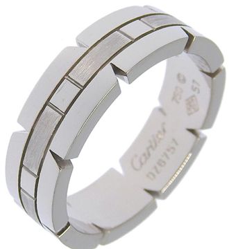 Cartier Tank Fran&ccedil;aise Ring 18K White Gold Size 8.5 Size M