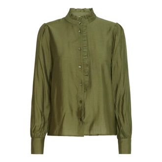 Ichi Ichi - Ihkarlani SH Bluser 20121887 - Femme - Blouses et Chemises - Vert - Taille: 42 FR