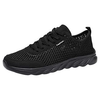 Generic Chaussures de sport d&eacute;contract&eacute;es pour homme - Baskets de marche en maille &agrave; lacets - Chaussures de tennis respirantes et confortables - Chaussures pl