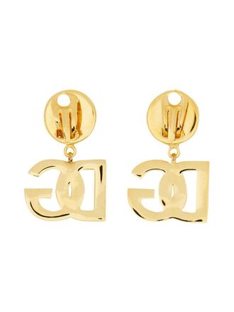 Dolce & Gabbana Logo Earrings - Gold