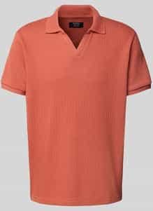 Mc Neal Regular Fit Poloshirt mit V-Ausschnitt