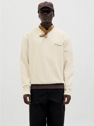 Jack & Jones Sweatshirt JJEDOVER PRINT SWEAT CREW NECK