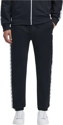 Fred Perry Homme, Sport, Noir, Taille: XL Tapered Training Pantalons