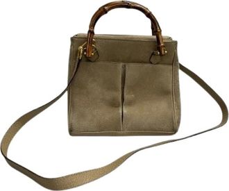 Gucci Sac 2-en-1 en cuir bambou Pre-owned - Femme - Pre-owned - Beige - Taille: ONE Size