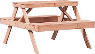 vidaXL Picknicktisch 105x134x75 cm Massivholz Douglasie Vidaxl
