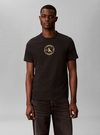 Calvin Klein Jeans T-Shirt CALVIN KLEIN JEANS GRAPHIC TEE, Herren, Gr. XXL, schwarz, Web, Obermaterial: 100% Baumwolle, unifarben, regular fit normal, Rundhals, eingeset
