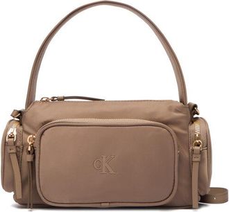 Calvin Klein Handtasche Pocket Nylon Bag W/Strap LV04F3132G Beige
