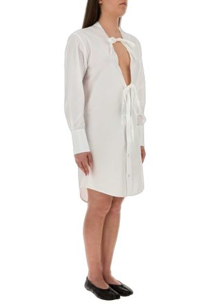 Maison Margiela Cotton Shirt Dress - White