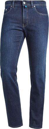 Pierre Cardin Herren 5-Pocket Lyon Tapered Jeans, Blue/Black Stonewash, 32W / 30L