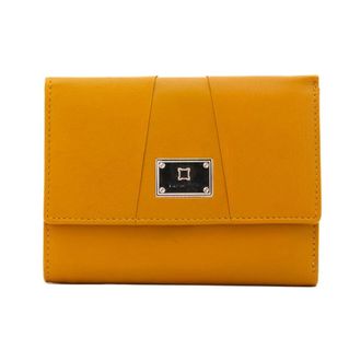 Laura Biagiotti Portefeuille Bouton Compact - Femme - Accessoires - Jaune - Taille: ONE Size