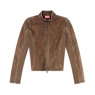 Diesel Femme, Vestes, Brun, Taille: 32 FR Bomber Vestes