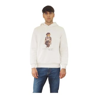 Ralph Lauren Wei&szlig;er Polo Bear Sweatshirt - S- WHT - - Sweatshirts & Hoodies - Herren - Wei&szlig; - S