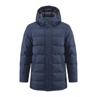 H&egrave;SKIMO Langer gesteppter Parka mit Kapuze - - Coats - Herren - Blau - XL