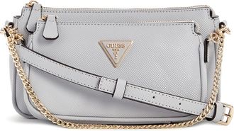 Guess Noelle Double Pouch Crossbody Lavendar Grey