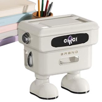 Generic WLAN Router Aufbewahrungsbox - Roboter Schreibtischst&auml;nder | Abdeckung f&uuml;r WLAN Box | f&uuml;r Zuhause Wohnzimmer Schlafzimmer Arbeitszimmer TV-St&auml;nder Arb