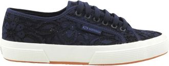 Superga Femme, Chaussures, Bleu, Taille: 39 1/2 EU 2750 Pizzo Macrame