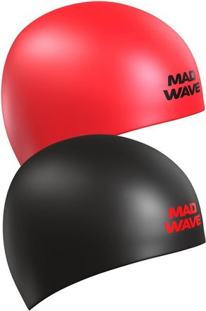 Mad Wave Reverse Champion Badekappe, Rot und Schwarz