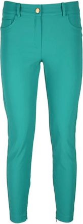 Elisabetta Franchi Femme, Pantalons, Vert, Taille: 36 FR Pantacourts