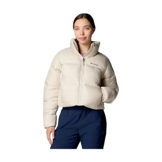 Columbia Femme, Vestes, Beige, Taille: 38 FR Veste Hiver Cr&egrave;me R&eacute;sistante &agrave; lEau