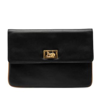 Celine Pre-owned Vintage Clutch - Femme - Pre-owned - Noir - Taille: ONE Size