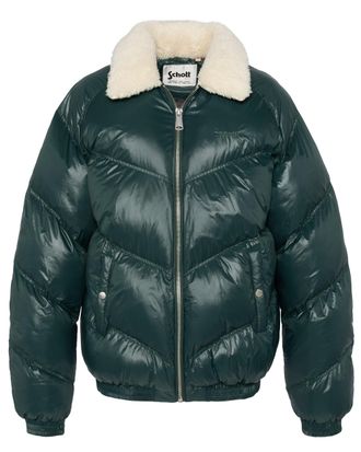 Schott NYC Herren Collin-Forest-m Daunenjacke, gr&uuml;n, M