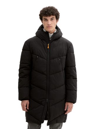 Tom Tailor Herren 1041777 Winter Puffer-Parka mit Kapuze, 29999-Black, M