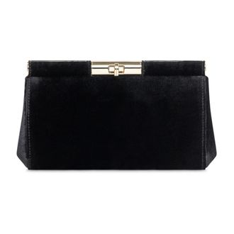 Dolce & Gabbana Velvet Shoulder Bag - - Bags - Damen - Schwarzk - ONE SIZE