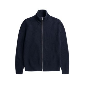 Norse Projects Hagen Cardigan - - Knitwear - Herren - Blau - S