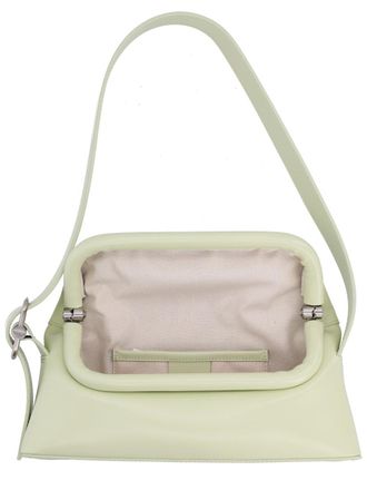 Osoi Womens Shoulder Bag Folder Brot Green Leather Cow