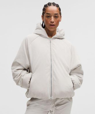 lululemon Sweat &agrave; capuche zipp&eacute; et isolant pour Femmes - Gris - Taille S