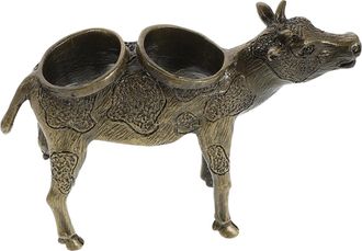 OSALADI Kreativer Zinklegierung Flaschenverschluss St&auml;nder Abstrakte Kuhform Dekorativer Flaschenverschlusshalter Tisch Weinflaschenhalter Vielseitiges Aufbew