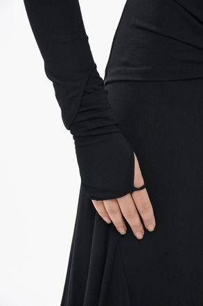 Givenchy Draped-Fabric Asymmetric Dress With Open Back Givenchy