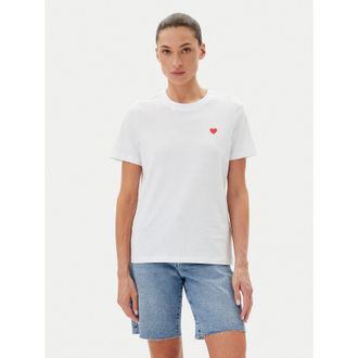 Vero Moda T-Shirt Paulina 10316991 Wei&szlig; Regular Fit