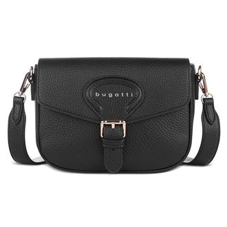 Bugatti Elina sac &agrave; bandouli&egrave;re S pour femme en similicuir,petit sac &agrave; main pour femme,noir