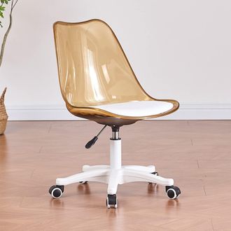 Generic Moderner, armloser Acryl-B&uuml;rostuhl mit Rollen - leicht zu bewegen und stilvoll. 360&deg; drehbar, h&ouml;henverstellbar und ergonomisches Design f&uuml;r Komfort un
