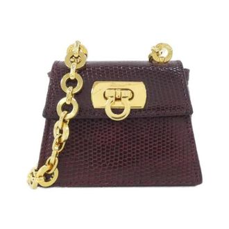 Ferragamo Pre-owned Lizard Shoulder Bag - - Pre-owned - Damen - Lila - ONE SIZE