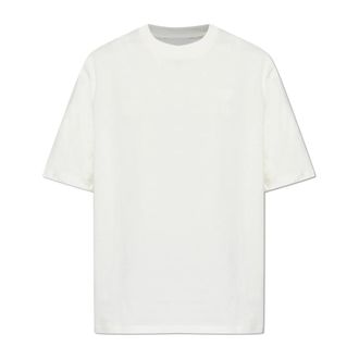 Ami Logo T-shirt - - Tops - Herren - Beige - XL