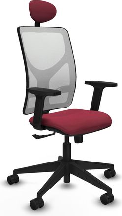 Piqueras y Crespo Stuhl geeignet zum Arbeiten mit 2D-Armlehnen, h&ouml;henverstellbarer Lendenwirbelst&uuml;tze und festem Kopfteil, ausgestattet mit 3 Positionen und Schneidscha