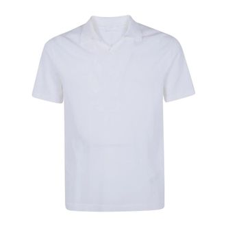 Dondup Polohemd aus Baumwolle mit offenem Kragen - - Tops - Herren - Wei&szlig; - XL