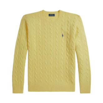 Polo Ralph Lauren Homme, Pulls, Jaune, Taille: L Maille ras du cou